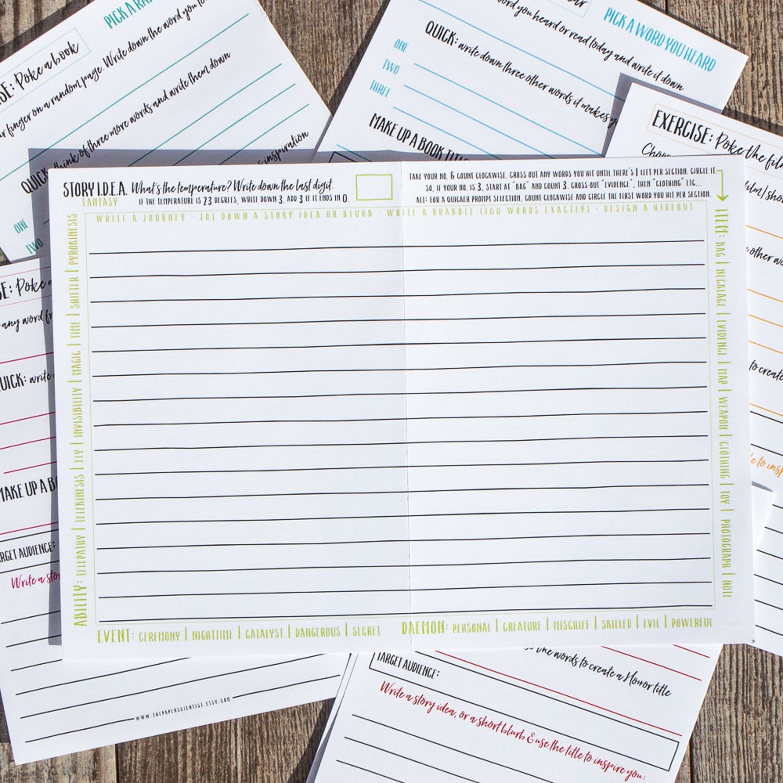 Writing Prompts Printable Worksheets Ideas and Writing | Etsy