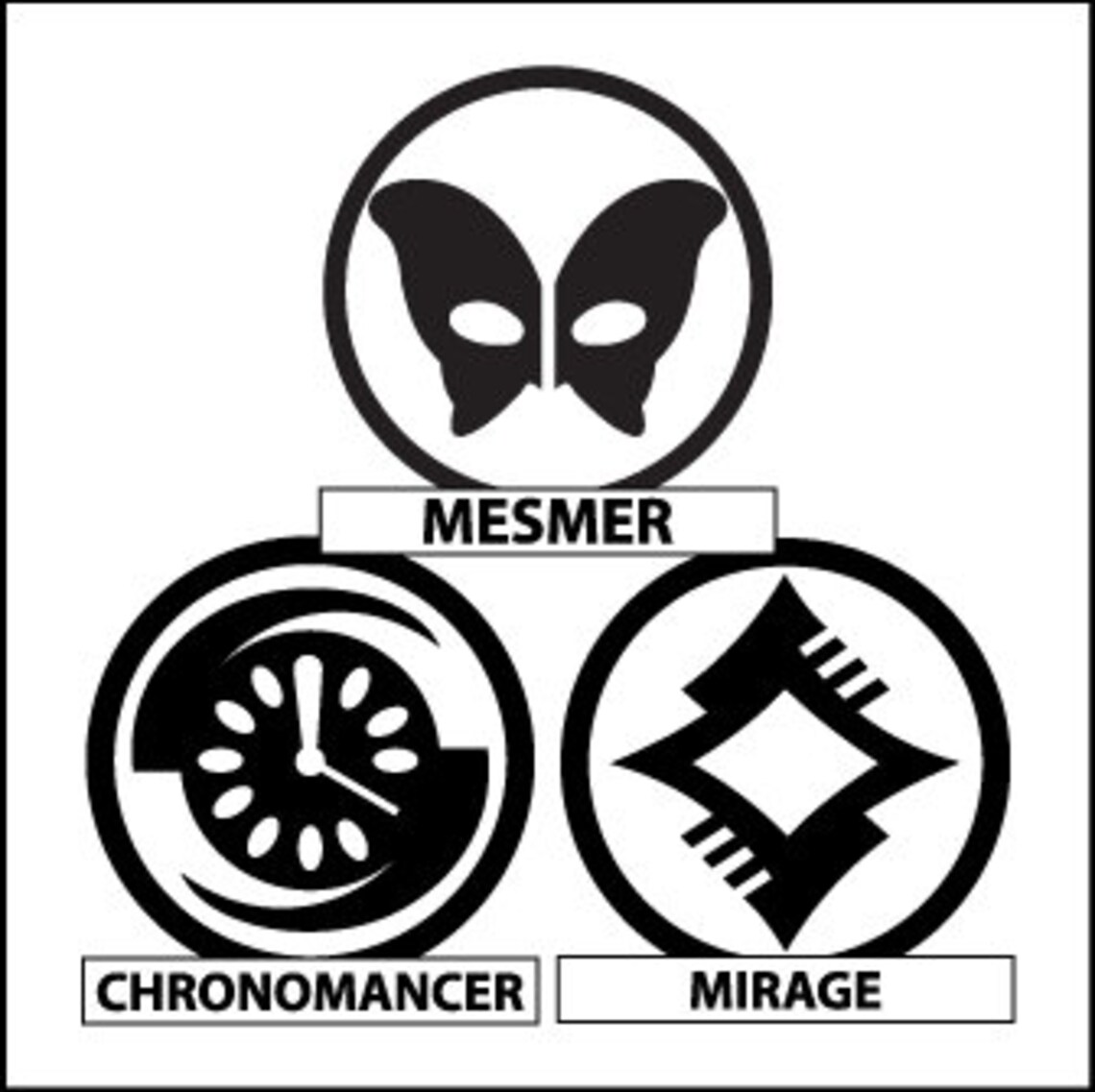 Guild Wars 2 Profession & Elite Specialization Icon Decal | Etsy