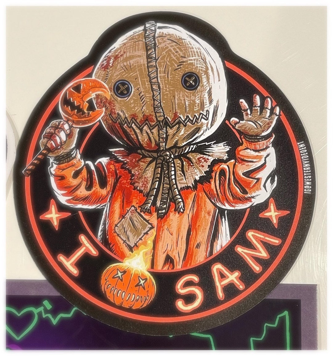 I Pumpkin Sam MAGNET - Etsy