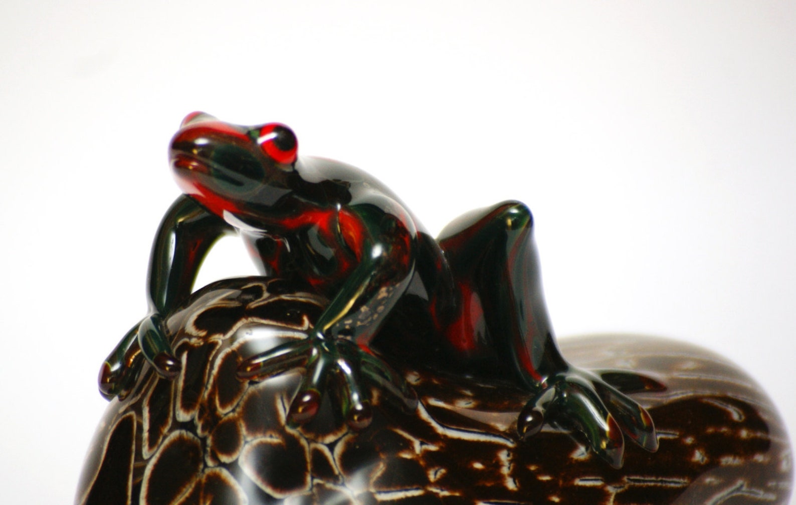 Big Frog Glass Sculpture Home Decor Glass Figurine Frog on - Etsy