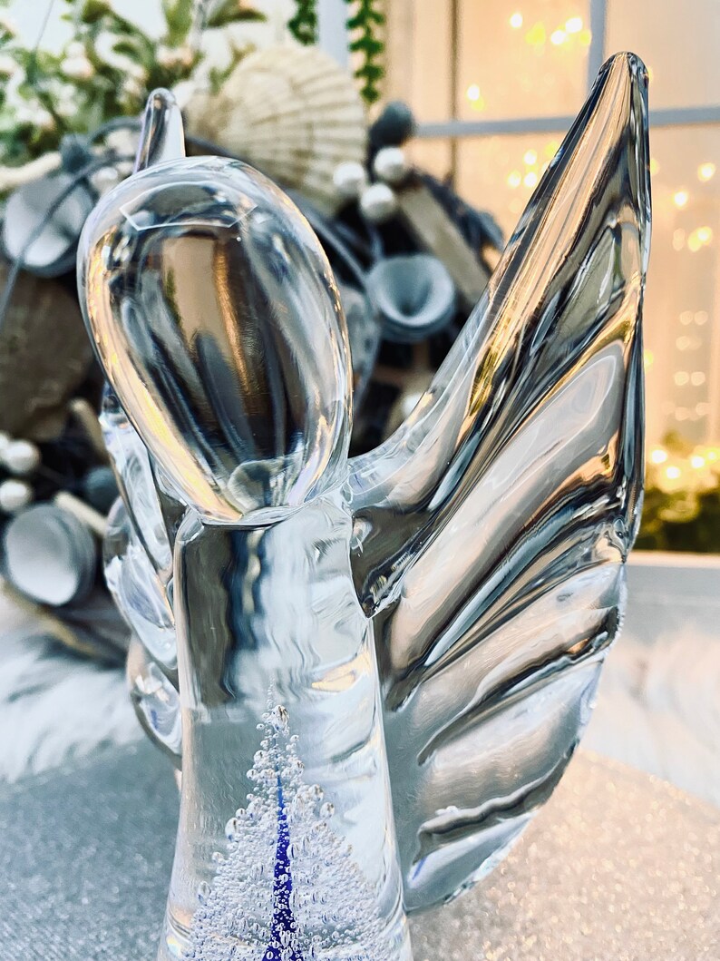 Crystal Boy Angel Sculpture Glass Angel Figurine Glass Angel | Etsy