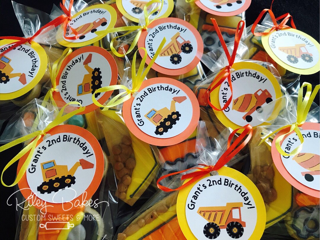 Construction Favor Tags, Construction Birthday Party - Etsy