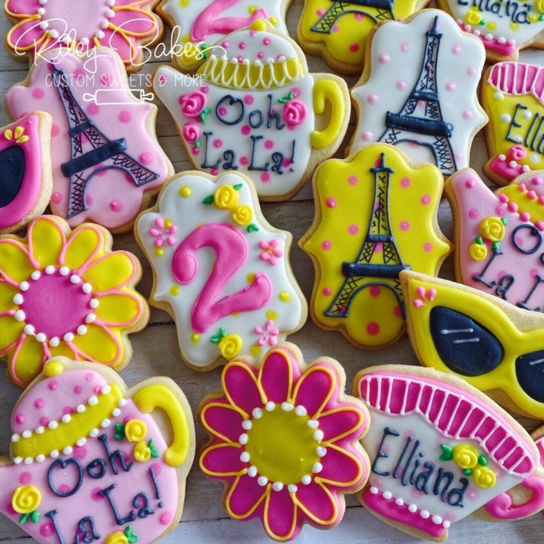 Paris Theme Cookies, Ooh La La Birthday - Etsy