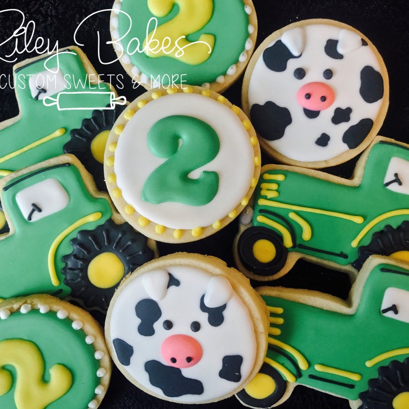 Tractor Cookies - Etsy