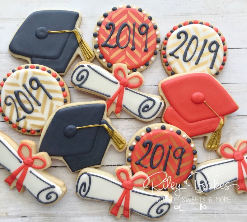 Graduation Cookies: Assorted Party Favors, Custom Tags Available - Etsy