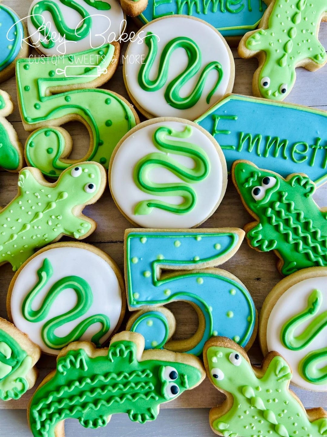 Reptile Theme Cookies, Wild Animals Theme Cookies, Lizard Cookies - Etsy