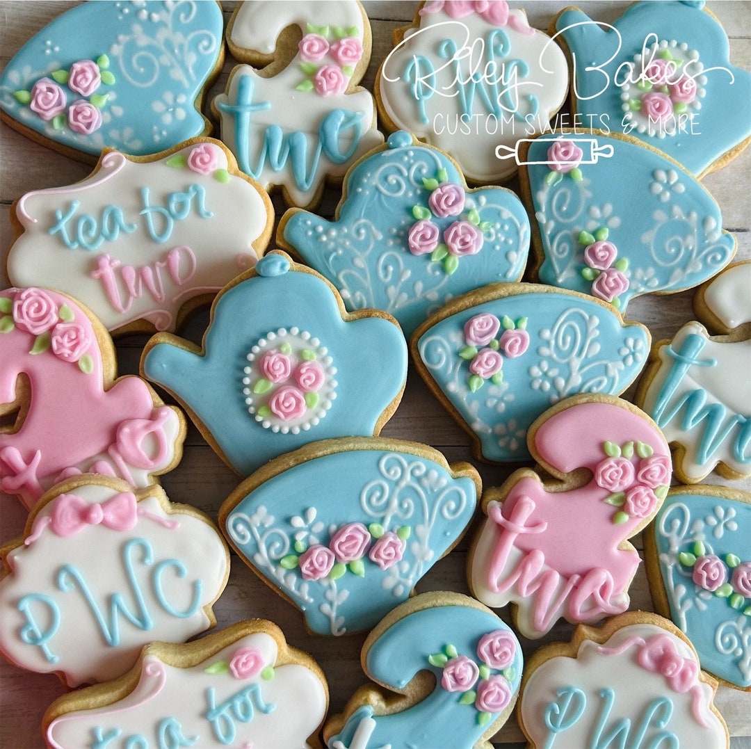 Tea for Two Birthday, Tea for Two Cookies - Etsy