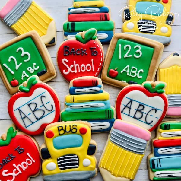 Back to School Cookies - Etsy
