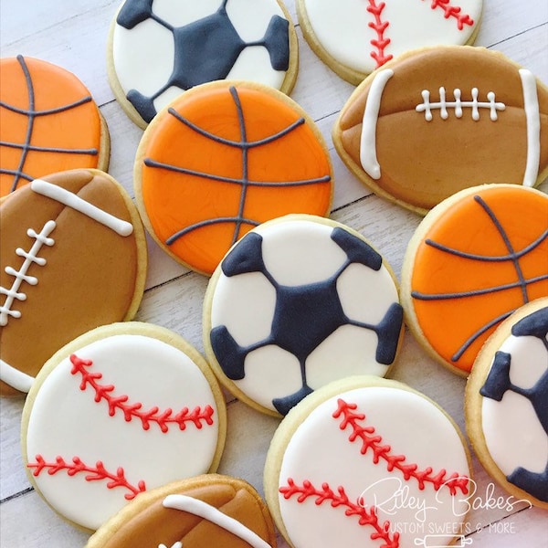 Sports Cookies - Etsy