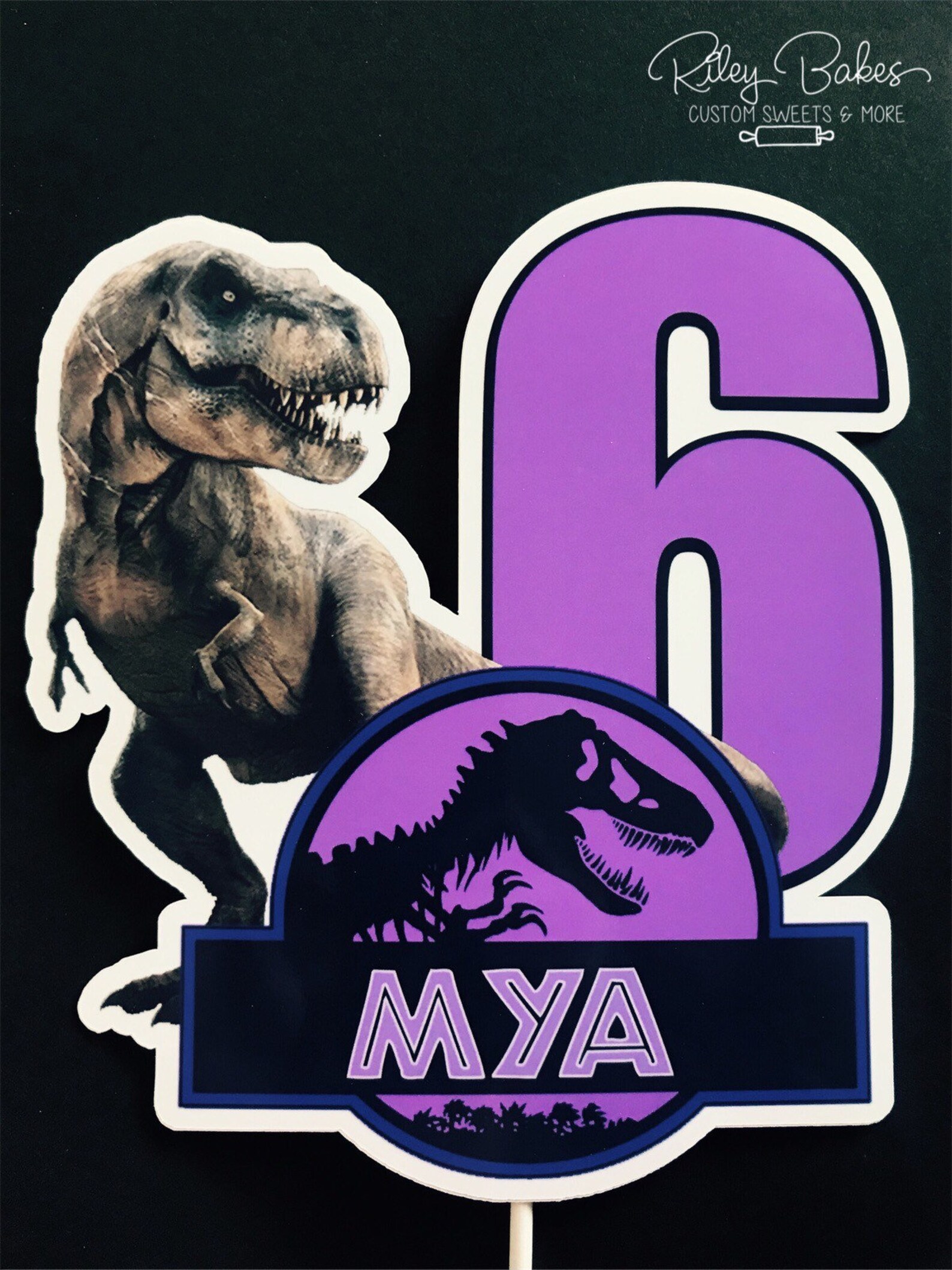 Dinosaur Cake Topper T Rex Cake Topper Custom Cake Topper - Etsy