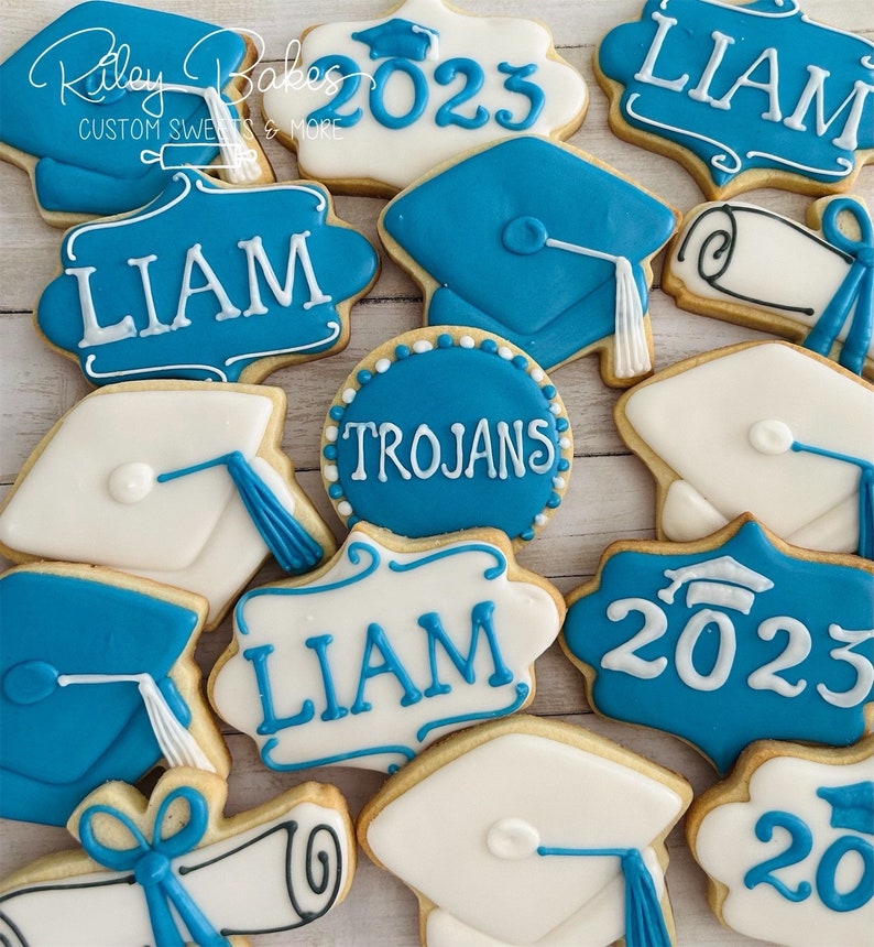 Graduation Cookies: Assorted Party Favors, Custom Tags Available - Etsy
