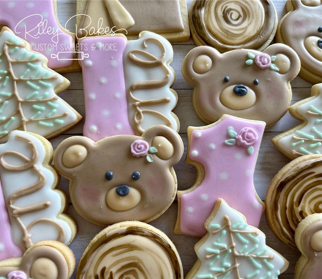 Beary First Birthday Cookies, Beary 1st Birthday - Etsy