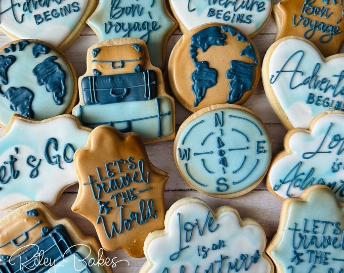 Travel Theme Cookies - Etsy