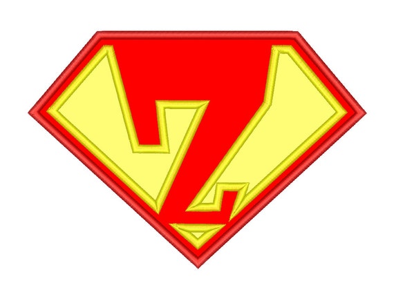 Alphabet Z Superman Font Appliqué Embroidery Font | Etsy
