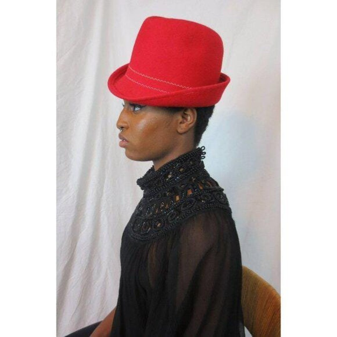 EXPERIENCE Elegance With 80s Red Hot PINK Fedora Hat From Thestyleminr ...