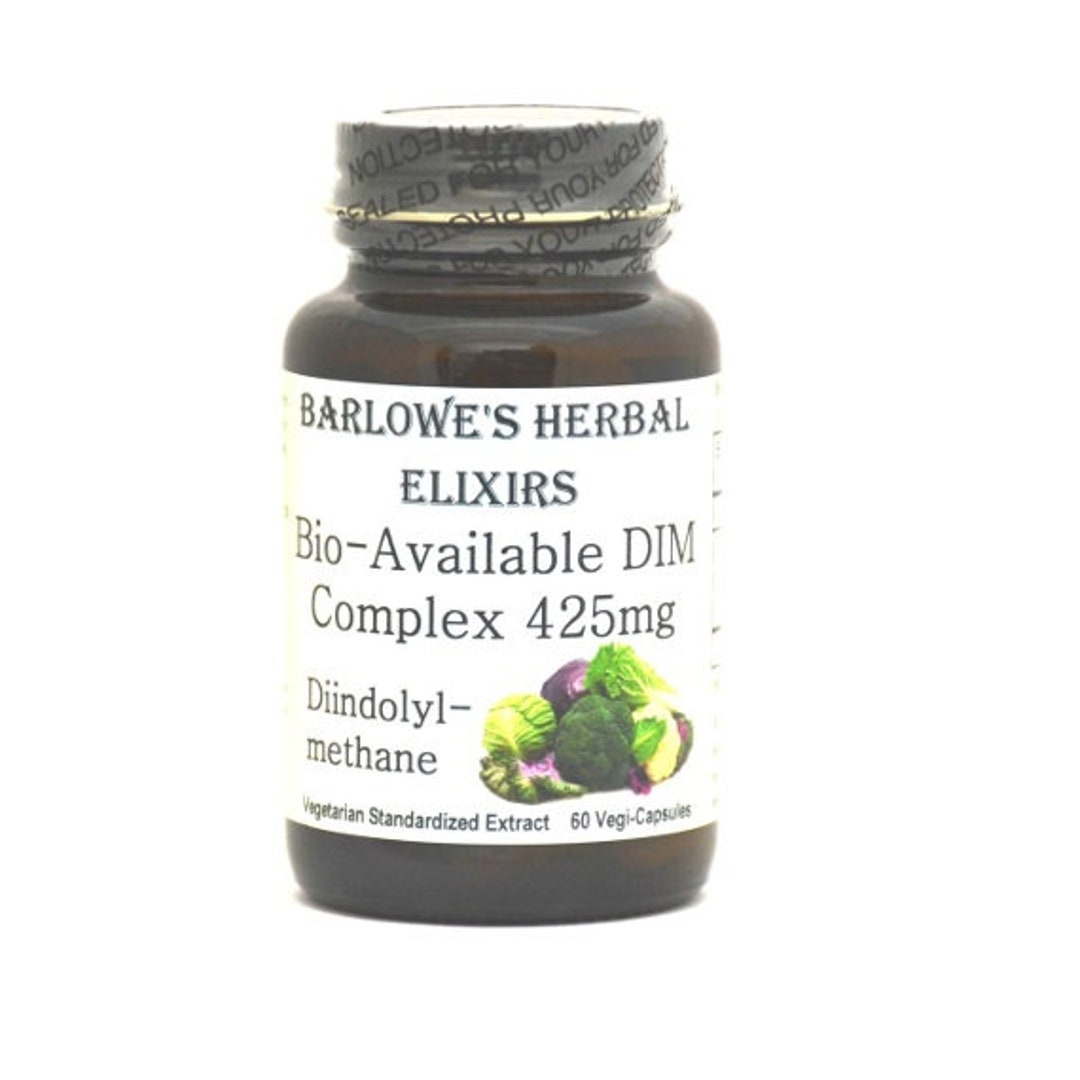 DIM diindolylmethane Complex, 60 425mg Vegi-caps, Stearate Free, Glass ...