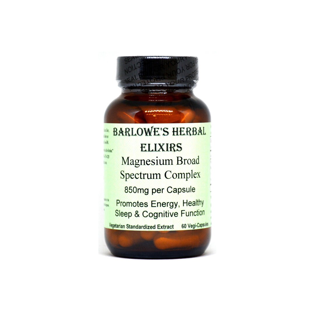 Magnesium Broad Spectrum Complex 60 850mg Vegi-capsules - Etsy