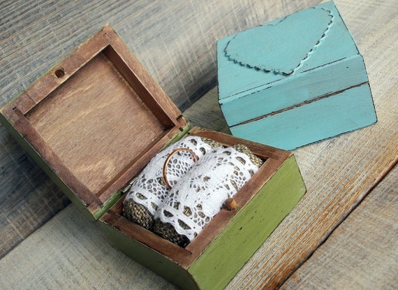 Ring Box Mini Ring Wooden Box Olive Jewelry Box | Etsy