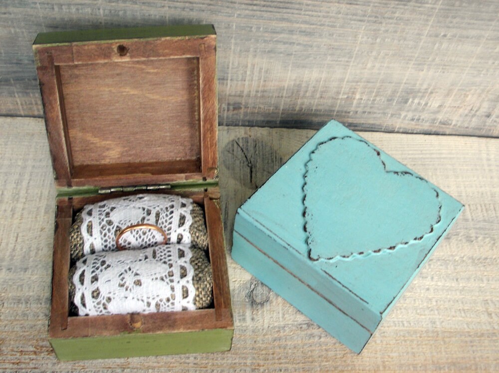 Ring Box Mini Ring Wooden Box Olive Jewelry Box - Etsy