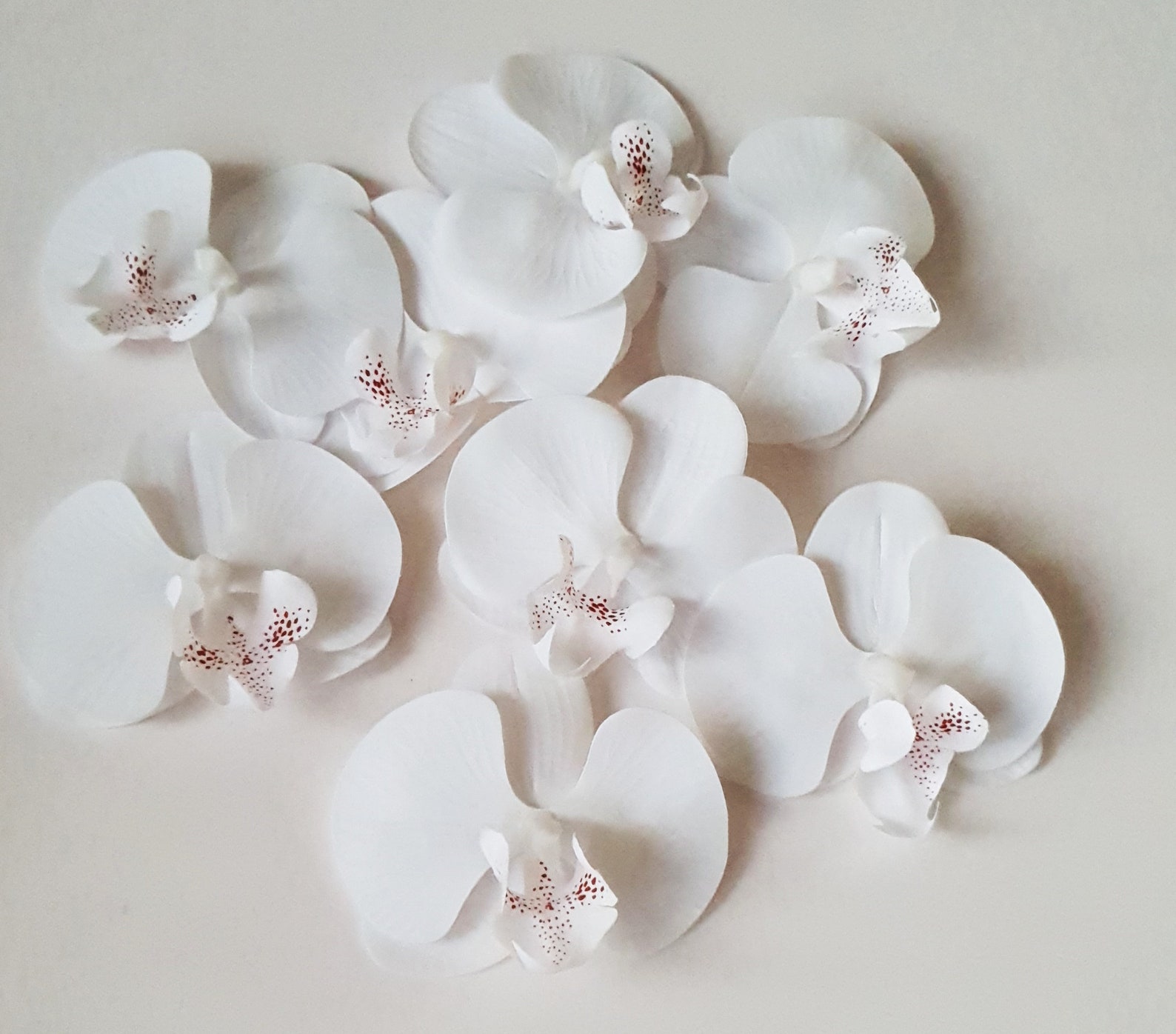 20 Real Touch Latex Orchid Heads Flowers Artificial Butterfly | Etsy