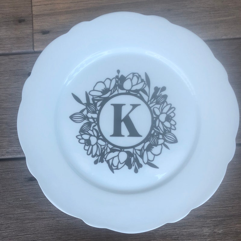 Monogrammed Plate - Etsy