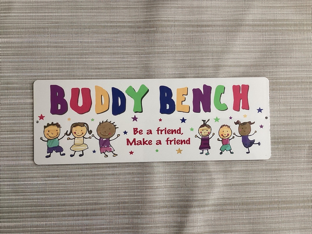 Buddy Bench Metal Sign Plaque - Etsy UK