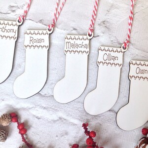 Christmas Stocking Personalised Family Plaque - Etsy