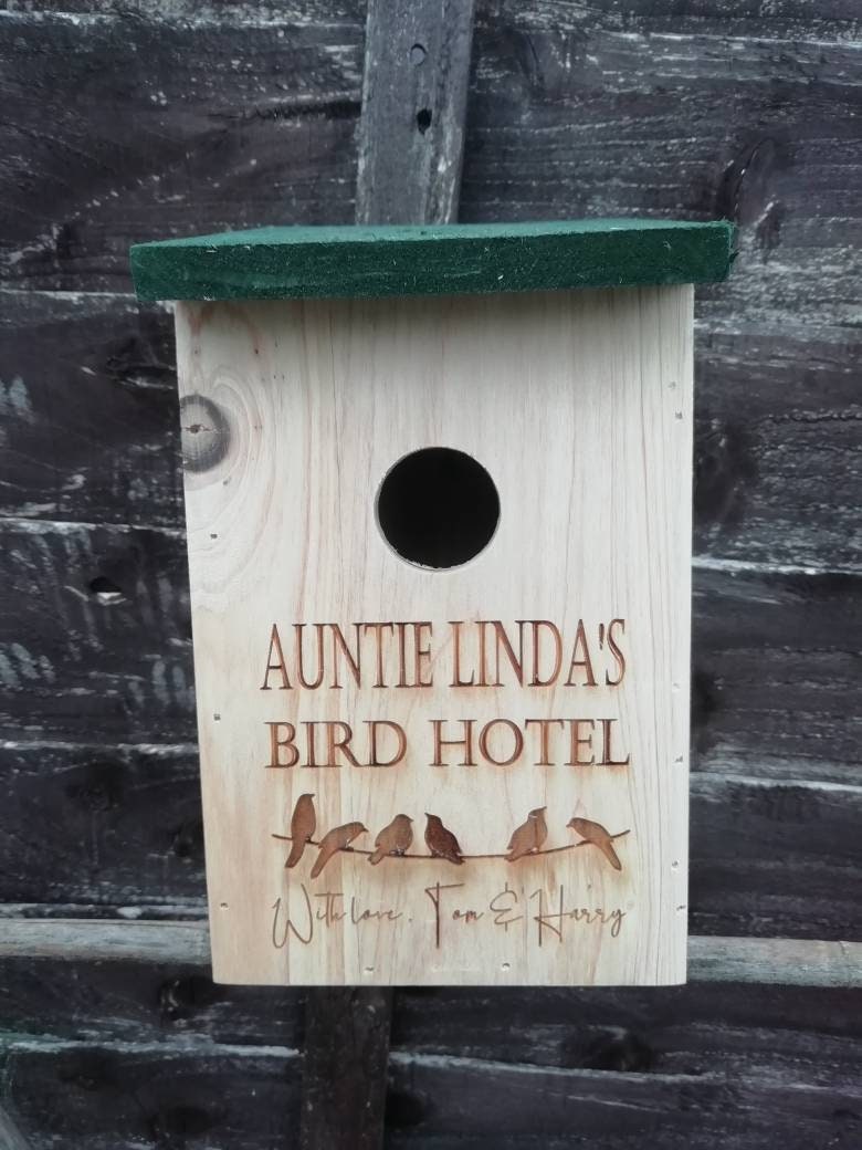 Personalised Wild Bird Nesting Box Father's Day Gift | Etsy