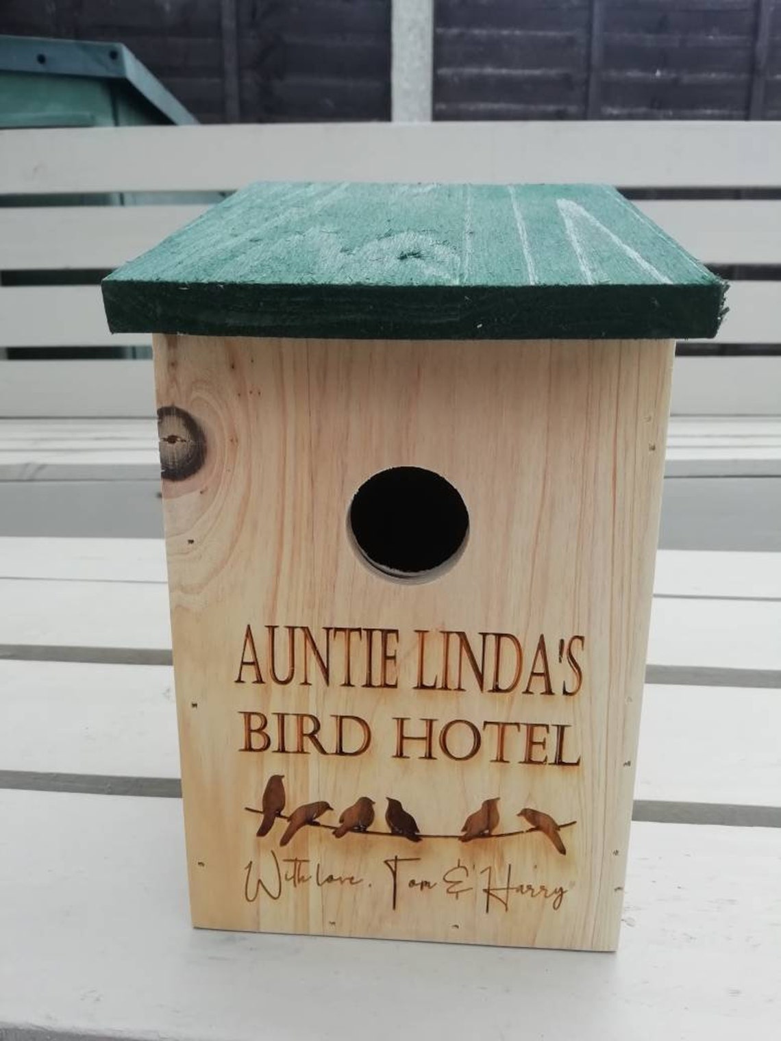 Personalised Wild Bird Nesting Box Father's Day Gift | Etsy