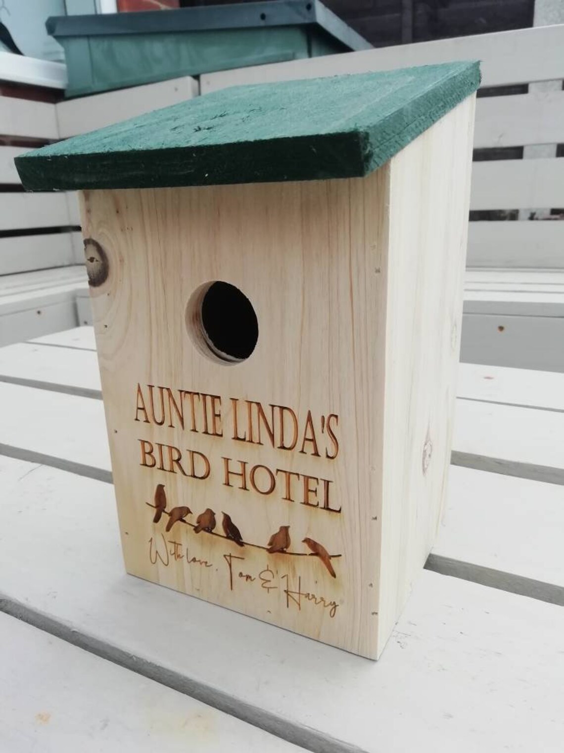Personalised Wild Bird Nesting Box Father's Day Gift - Etsy UK