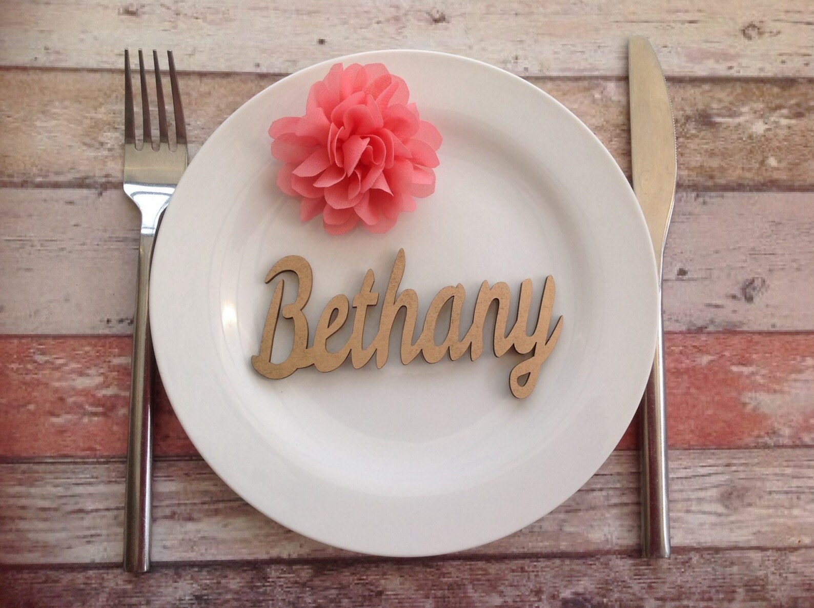 Sample~ Wedding Place Setting Names Laser Cut Dinner Party - Etsy UK