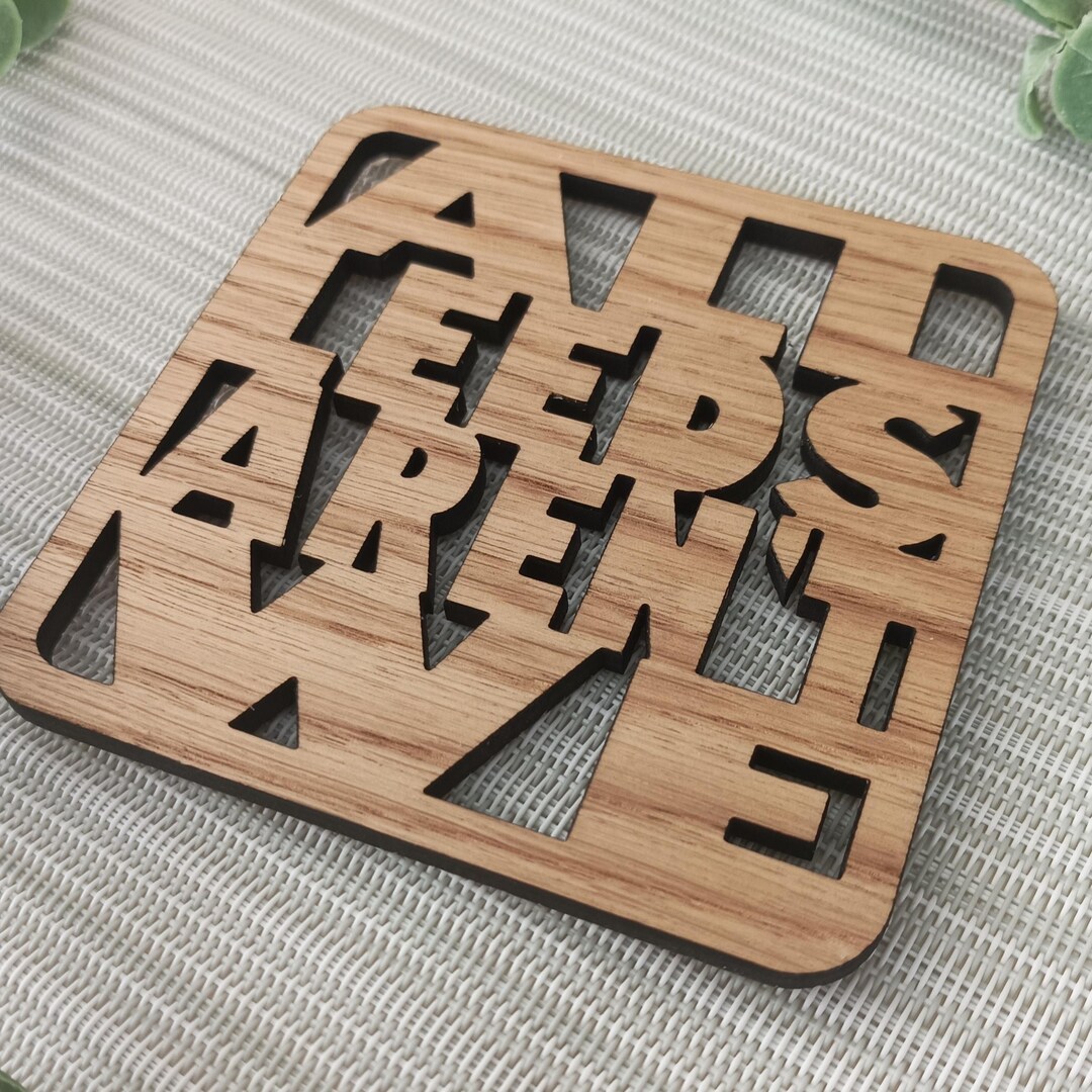 All Leeds Aren't We - ALAW - Laser Cut Wooden Coaster - LUFC Football ...