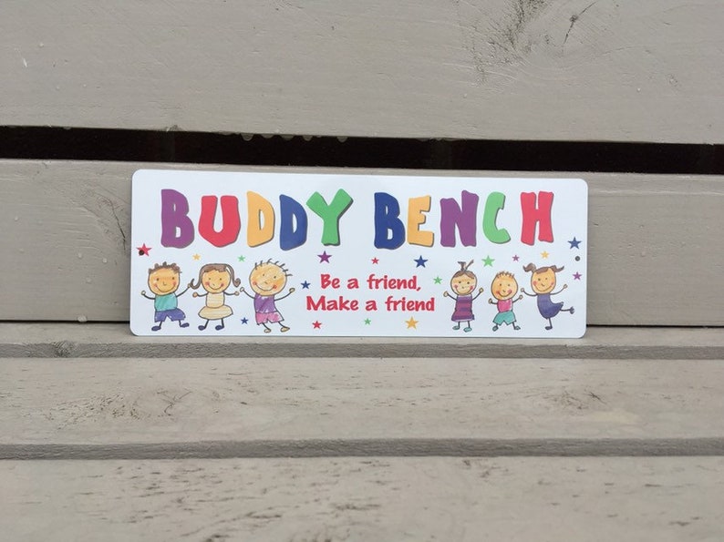 Buddy Bench Metal Sign Plaque | Etsy UK