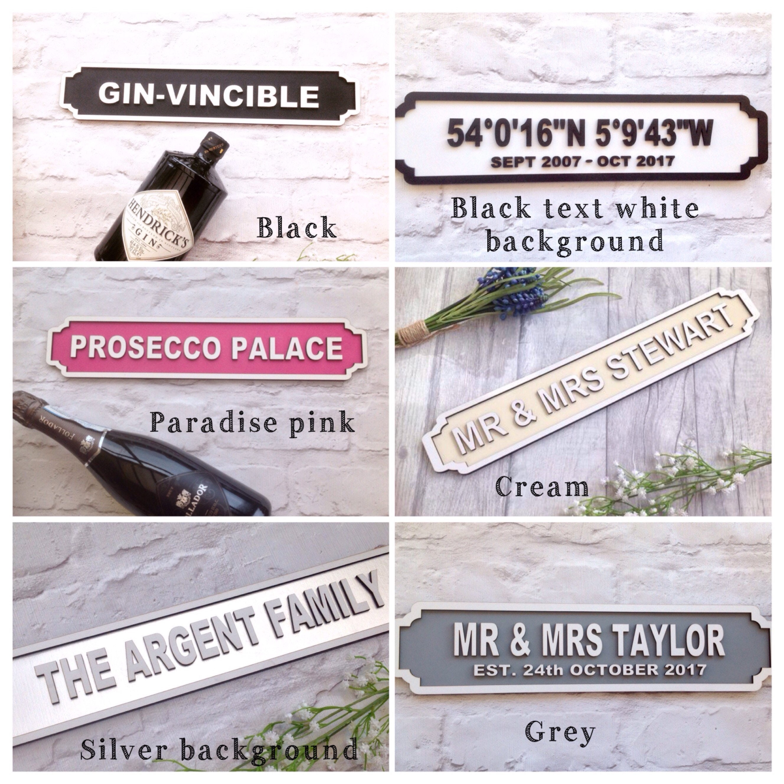 Personalised Family Name Street Sign With EST Date Handmade - Etsy UK