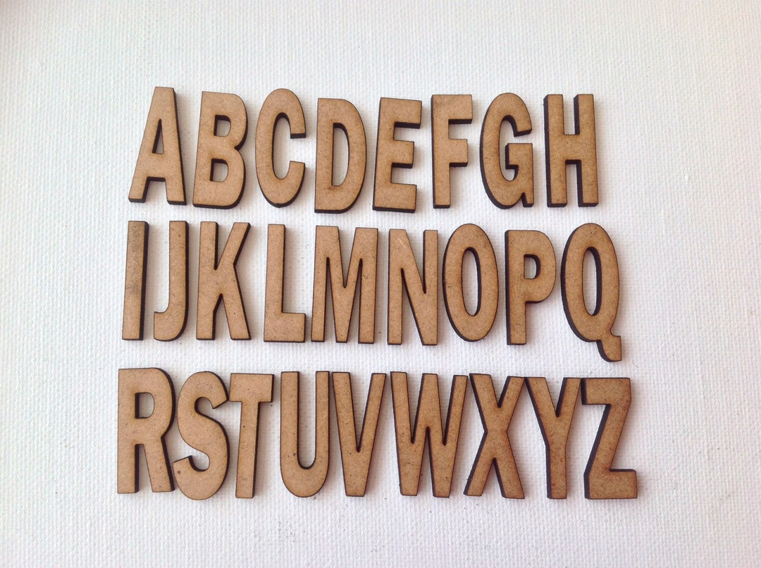 Laser Cut Alphabet Letter Embellishment X10 - Etsy