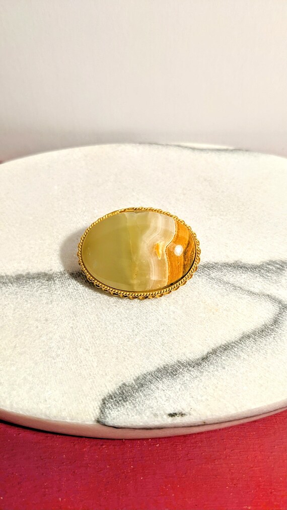 vintage italian brooch - Gem