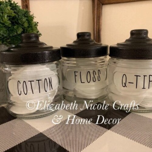 Beautiful Farmhouse Style Storage Set in Funny or Standard - Etsy