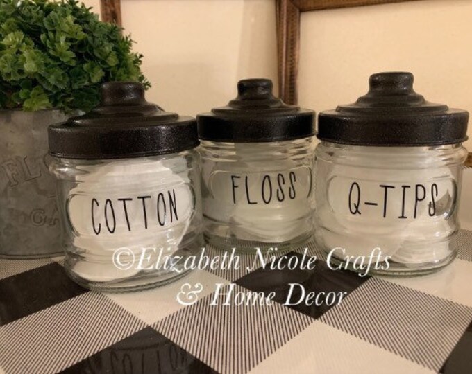 Beautiful Farmhouse Style Storage Set in Funny or Standard - Etsy
