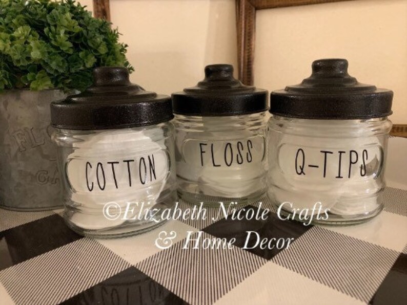 Beautiful Farmhouse Style Storage Set in Funny or Standard - Etsy
