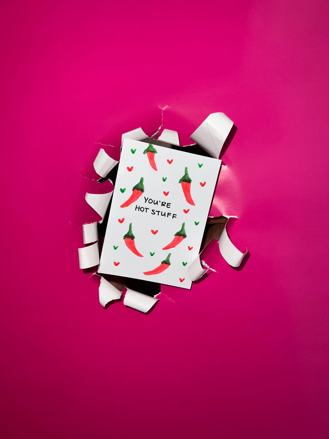 You're Hot Stuff Card - Etsy