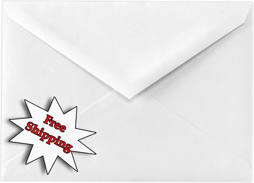 Bright White 50 Boxed 70lb Baronial Envelopes Pointed Flaps - Etsy