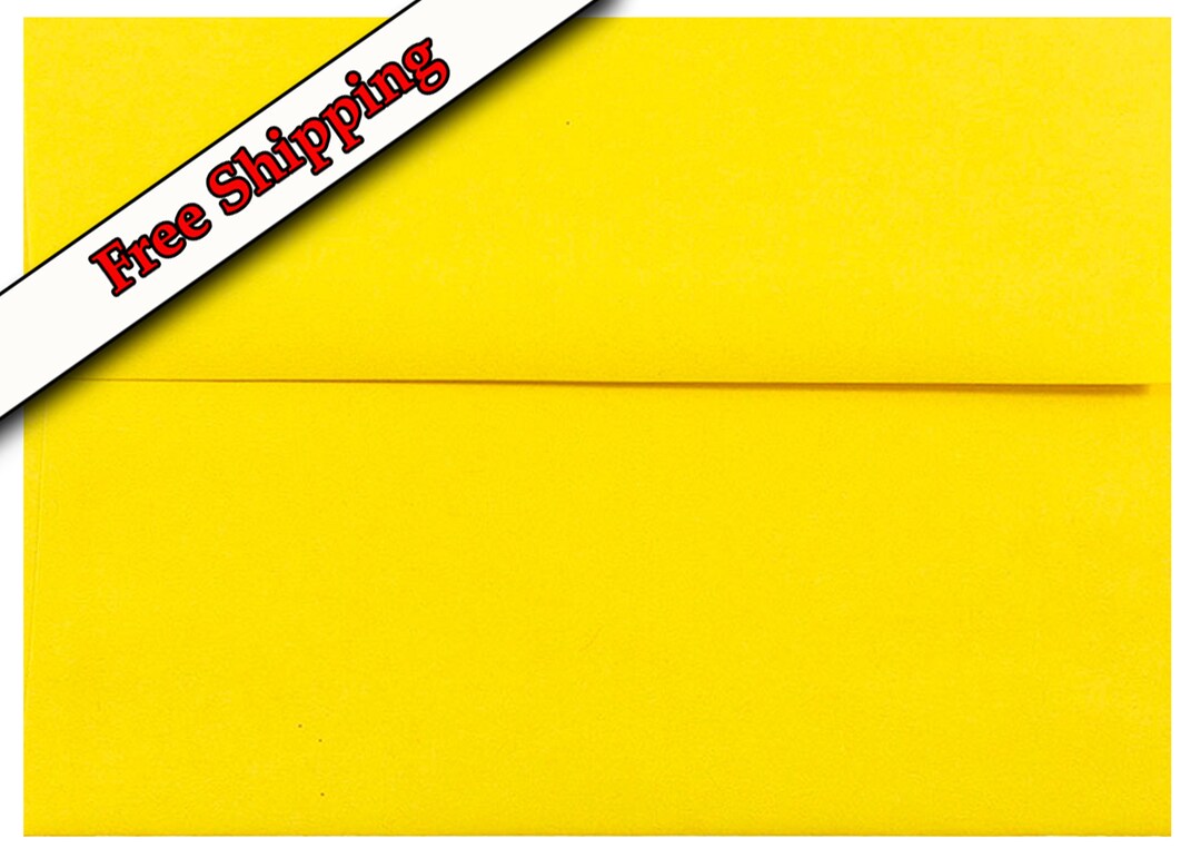 Bright Sun Yellow 100 70lb Envelopes for Greeting Cards - Etsy