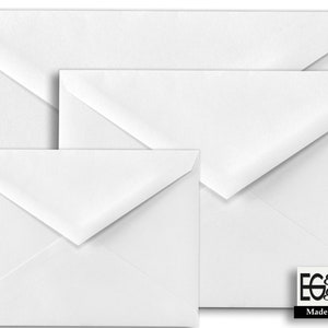 Baronial A2 Bright White 70lb 4-3/8 X 5-3/4 Envelopes for - Etsy