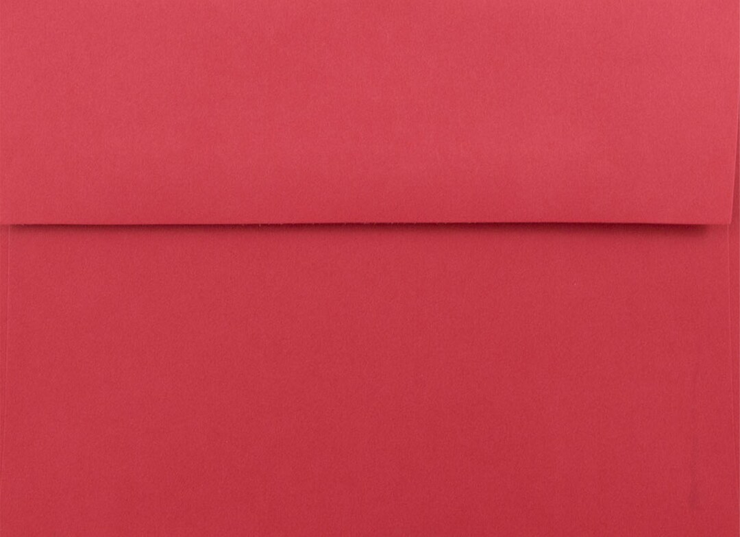 Holiday Red A7 5-1/4 X 7-1/4 70lb Prestige Envelopes for 5 X 7 ...