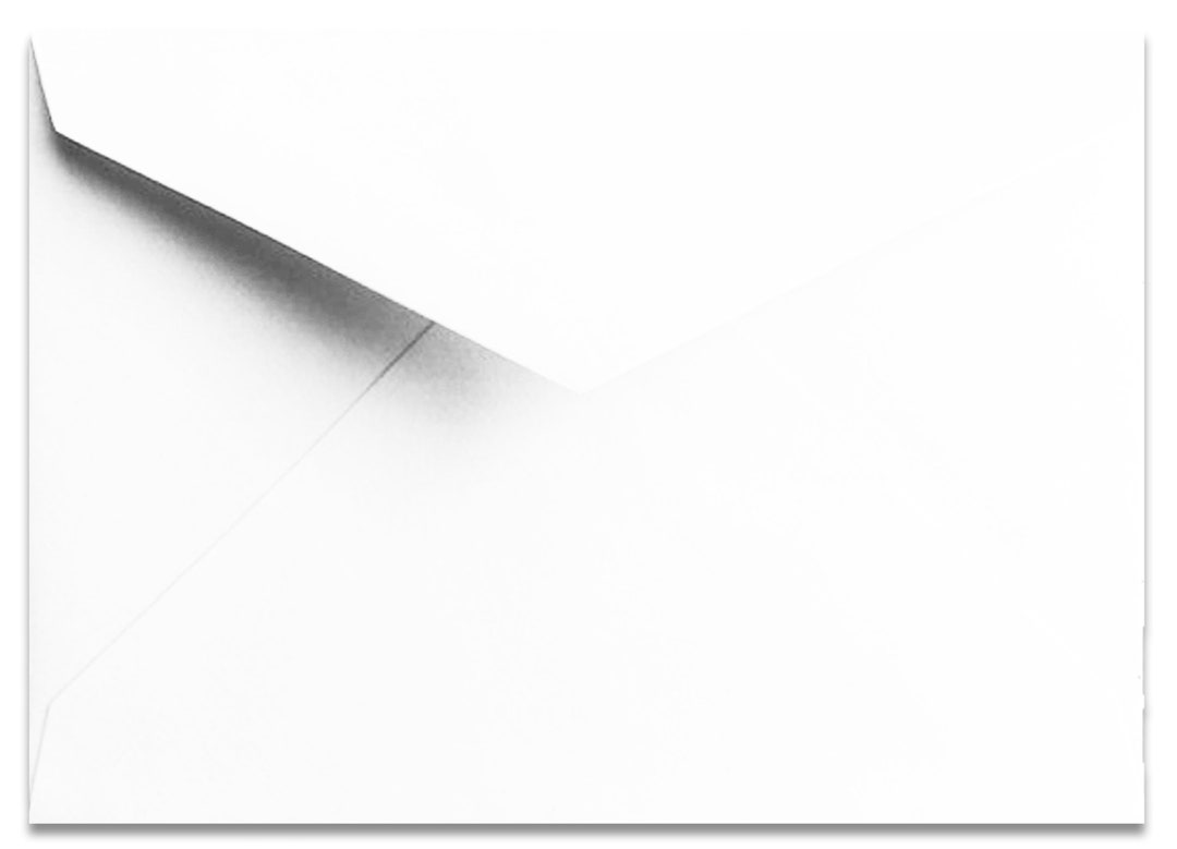 Bright White 25 Pack 70lb Baronial Envelopes Pointed Flaps for Greeting ...