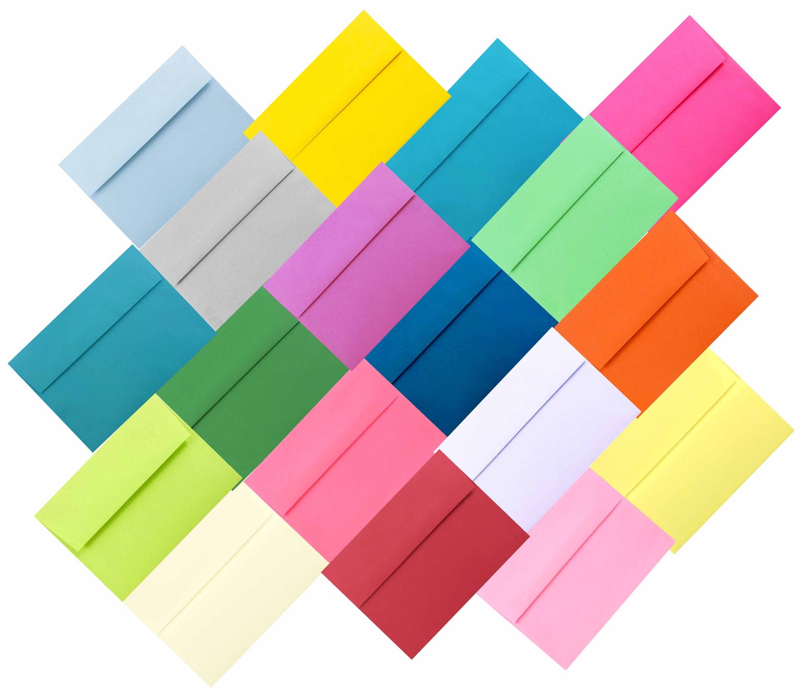 Multi Color Assortment A6 4 3 4 X 6 1 2 Envelopes For Etsy