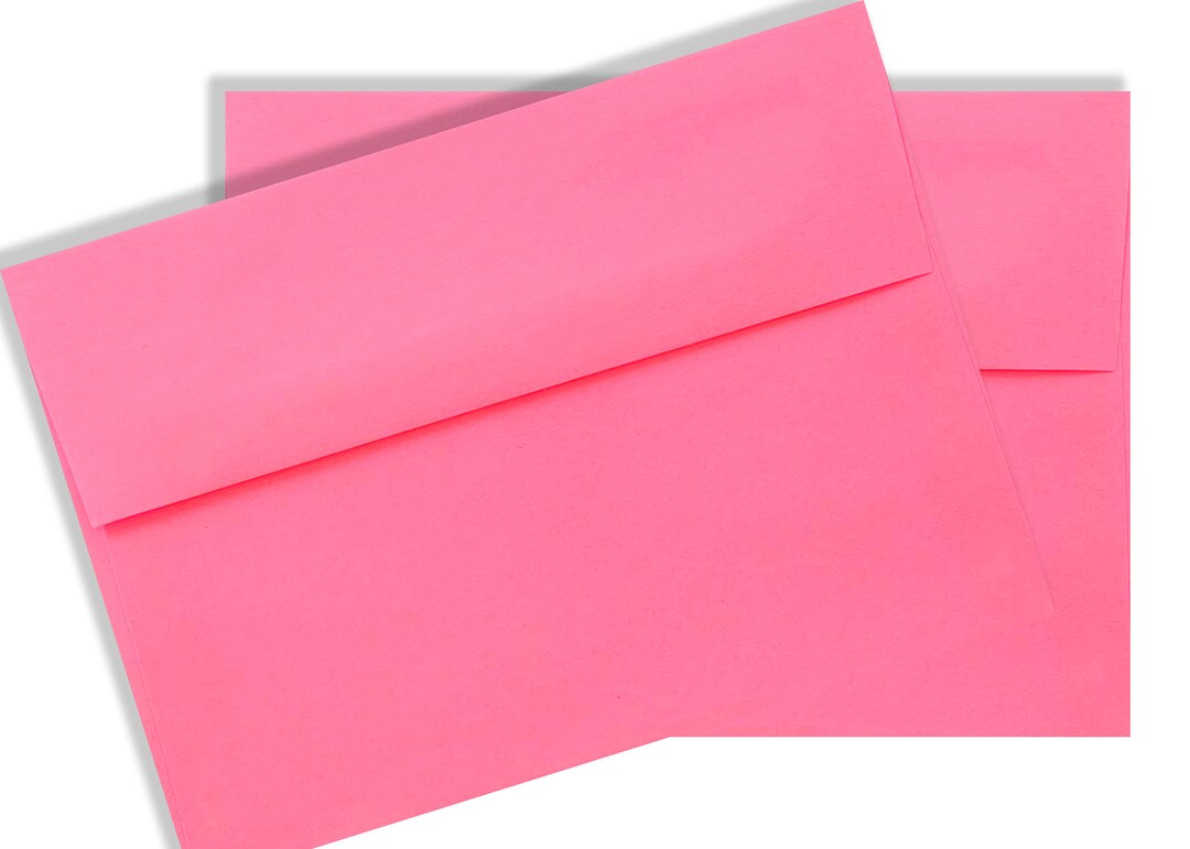 Hot Pink A2 70lb Envelopes 4-3/8 X 5-3/4 for 4-1/8 X 5-1/2 Invitation ...