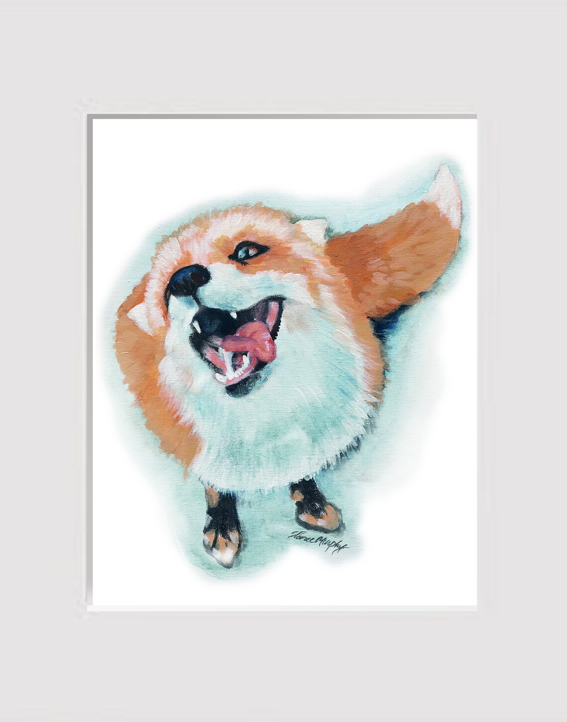 Juniper Fox Hand Painted Fox Print - Etsy