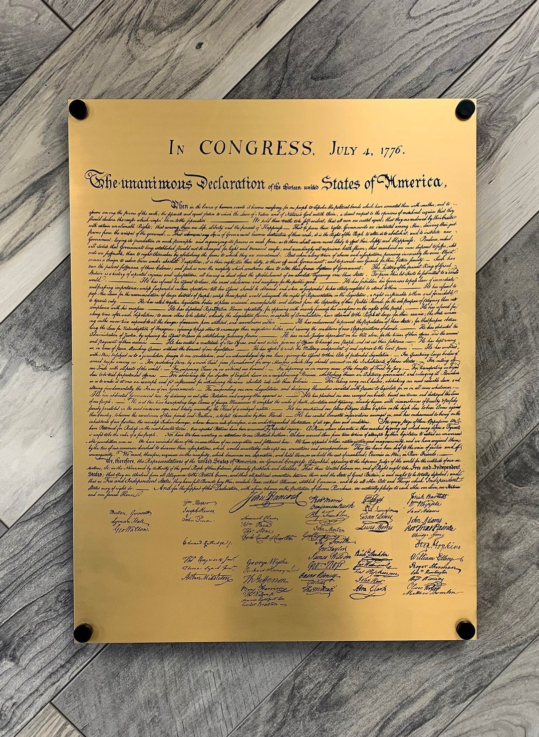 Declaration of Independence Poster - Etsy