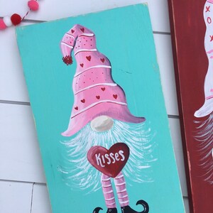 Valentines Gnome Valentines Decor Gnome Decor Gnome Sign - Etsy